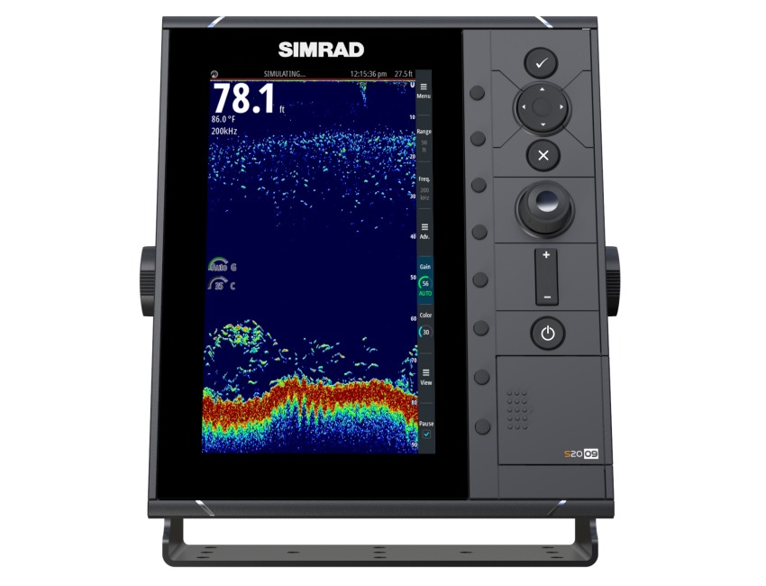 SIMRAD S2009 9 inch Dedicated Chirp Sonar System - Screen - Display | Fishfinders | Bottom Line ...